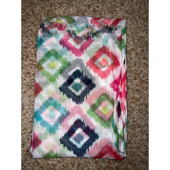 Accessories | Thirty One Avenue Scarf In Candy Corners Pattern | Poshmark
